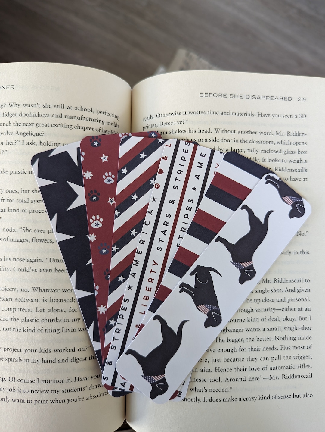4th of July Bookmarks Patriotic USA 4th of July, Bookclub Gifts Book ...