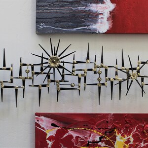 Bling Metal and Bronze Braized Wall Sculpture Created and Signed by ...