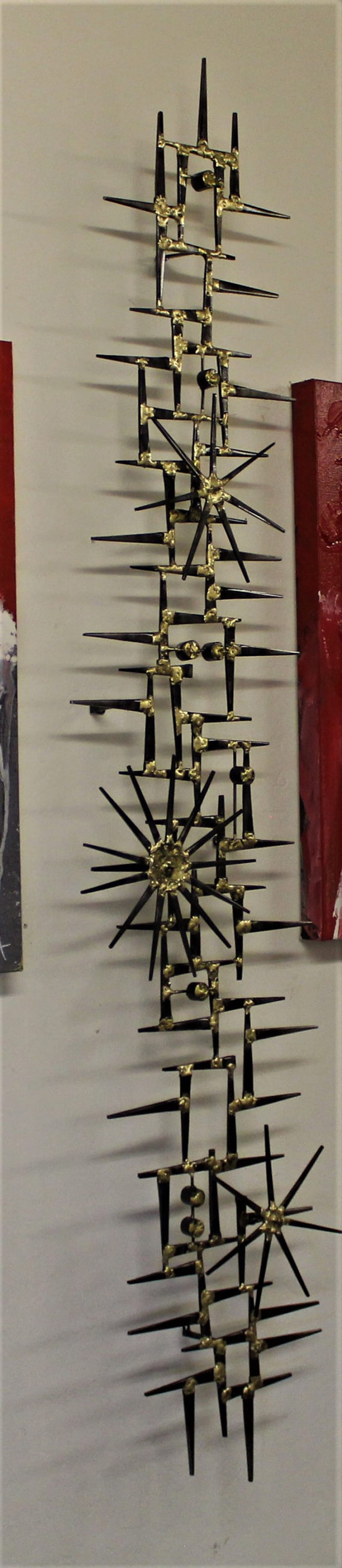 Bling Metal and Bronze Braized Wall Sculpture Created and Signed by ...