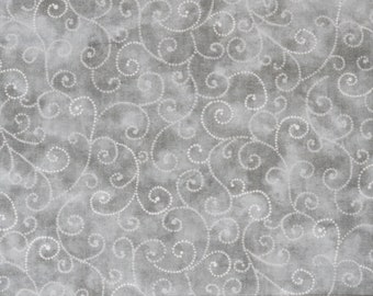 Gray swirl fabric | Etsy