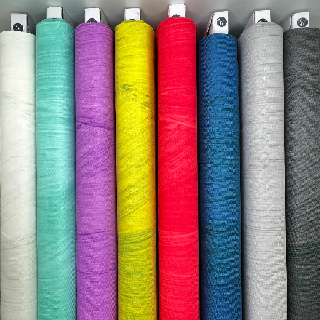 Price Reduction ~ Carrie Bloomston "colorwash" for Windham Fabrics ~ Textured Solid ~ 8 Fat ...