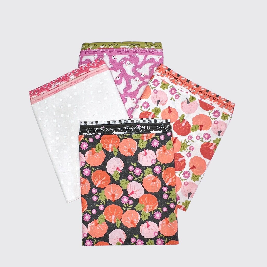 Moda hey Boo by Lella Boutique 29 Fat Quarters Pumpkins Ghost Dots Oh ...