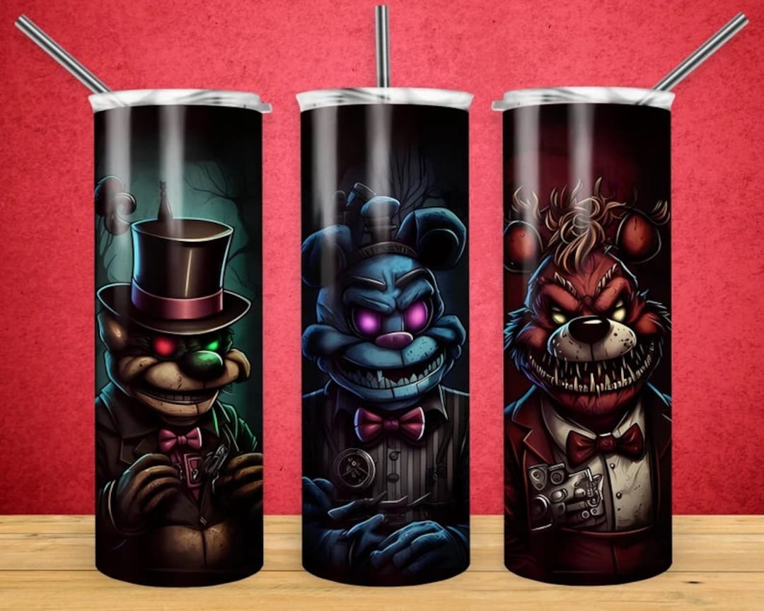 Five Nights at Freddy's FNAF Horror Tumbler Movies Characters Halloween ...