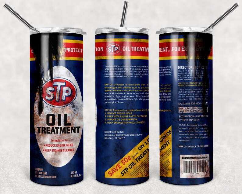 STP Oil Treatment Oily Tumbler Design for 20oz Tumblers Motor - Etsy