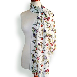 Olives Pattern, Scarf, Indelible Printed - Etsy