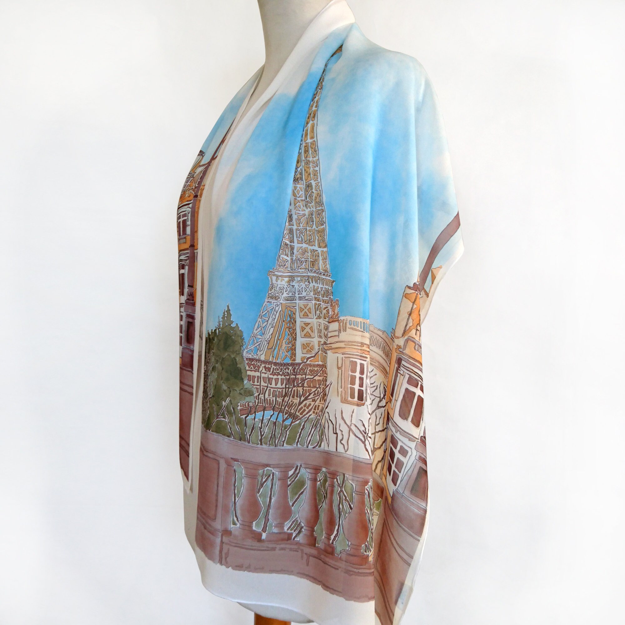 Eiffel Tower, Paris, France, Scarf, Foulard, Neckwear, Indelible ...