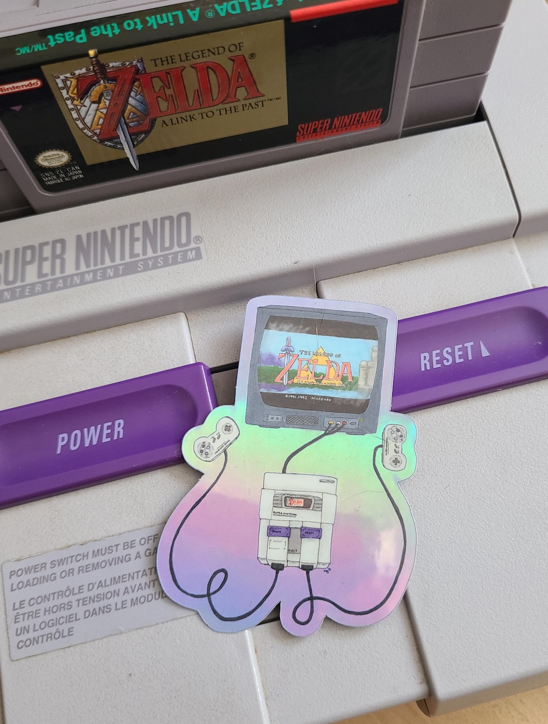 Holographic SNES Zelda Sticker - Etsy