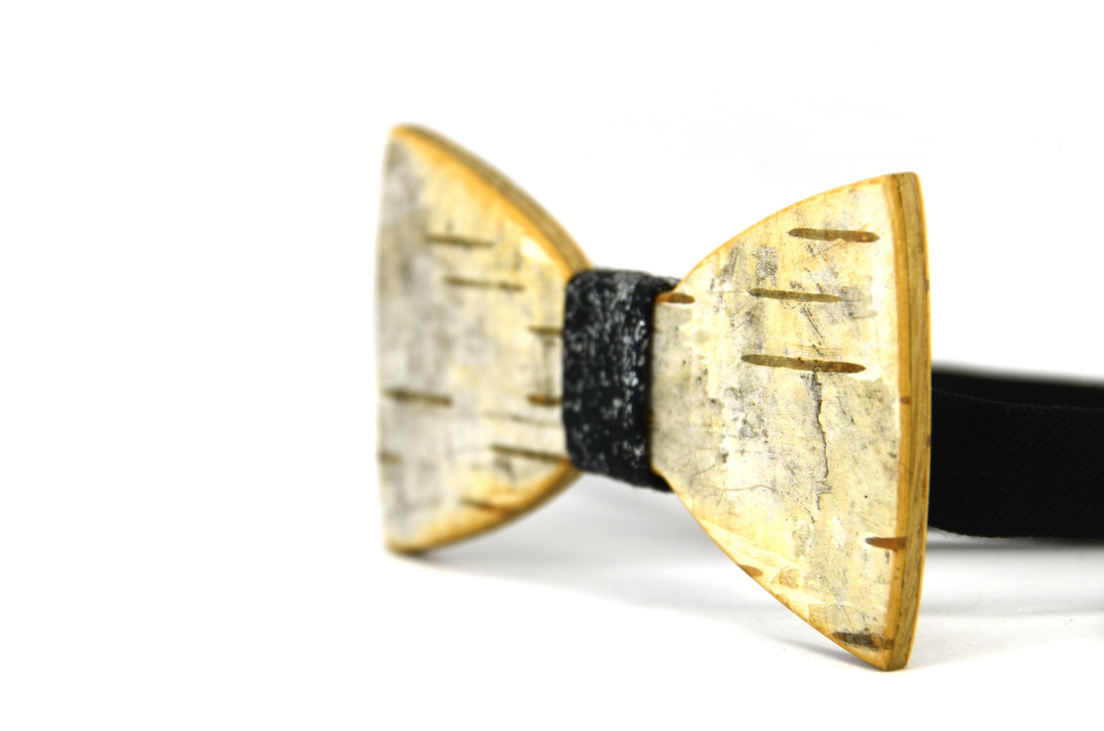 Wooden Birch Bow Tie,birch Bark,handmade Bow Tie,double-sided,men's Bow ...