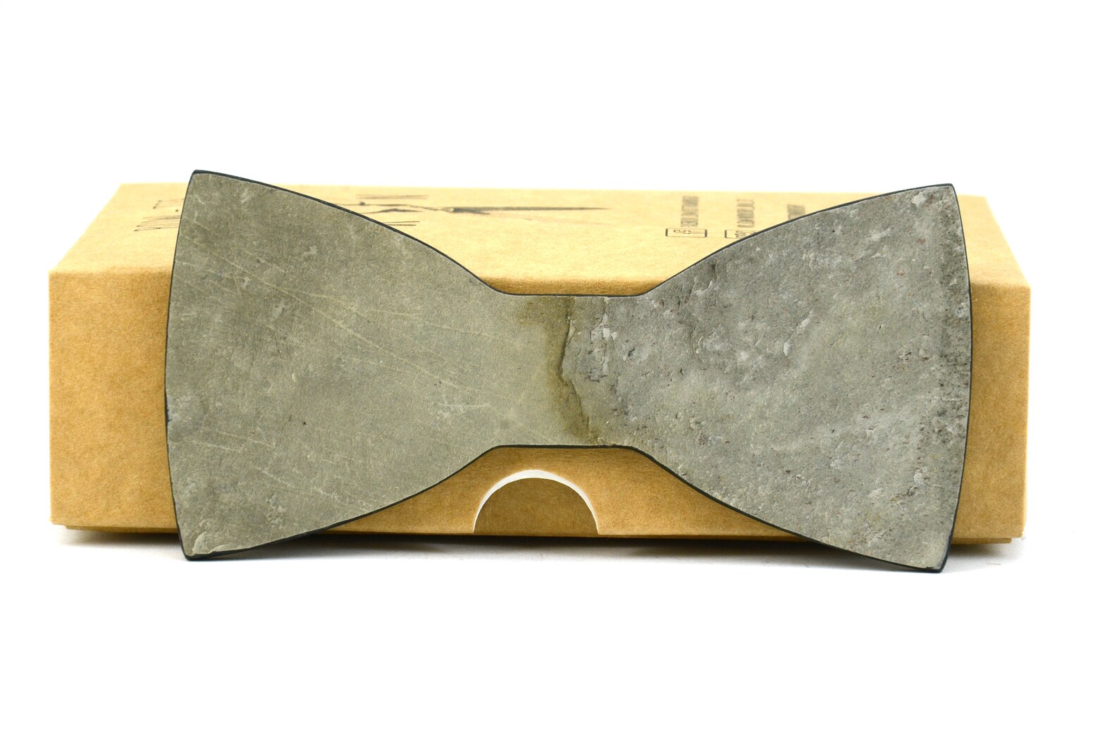 Stone bow tie-MoonBow tie for men stoneStone bowtieGray | Etsy