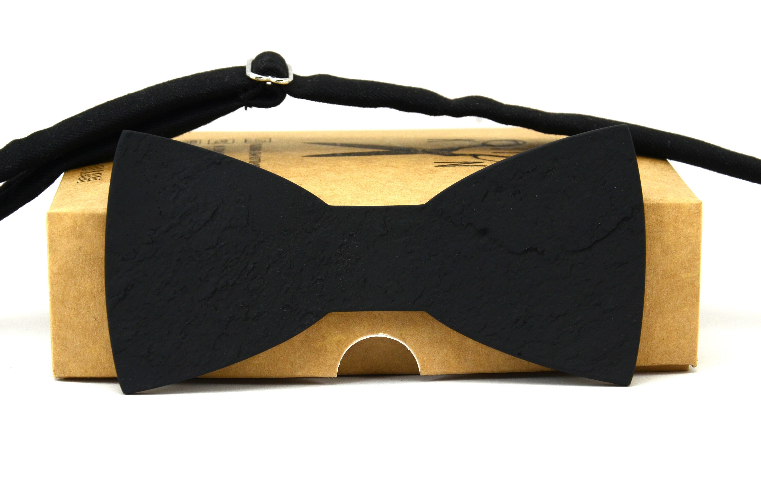 Stone Bow Tie - Arizona,stone Bowtie,black Bowtie,solid Black Bow Tie ...