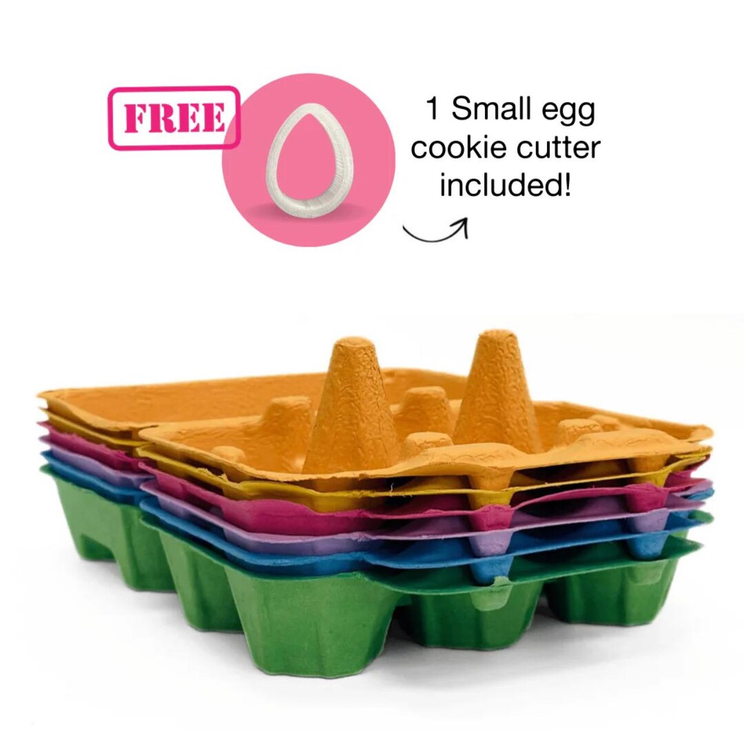 Easter Egg Cartons Jumbo XL - Multicolor Carton for Cookies or Seeets ...