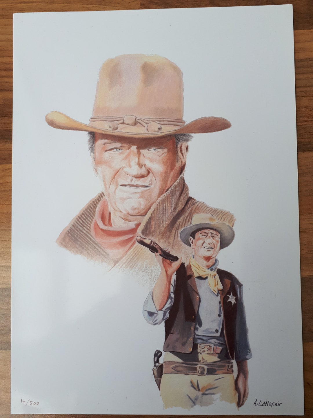 John Wayne Limited Edition Print - Etsy