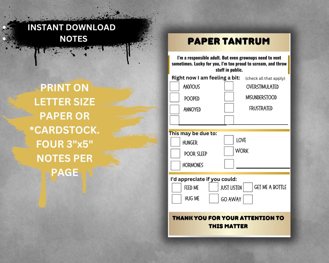 Note Cards, Mini Cards, Fun Notes, Digital, Download, Printable ...