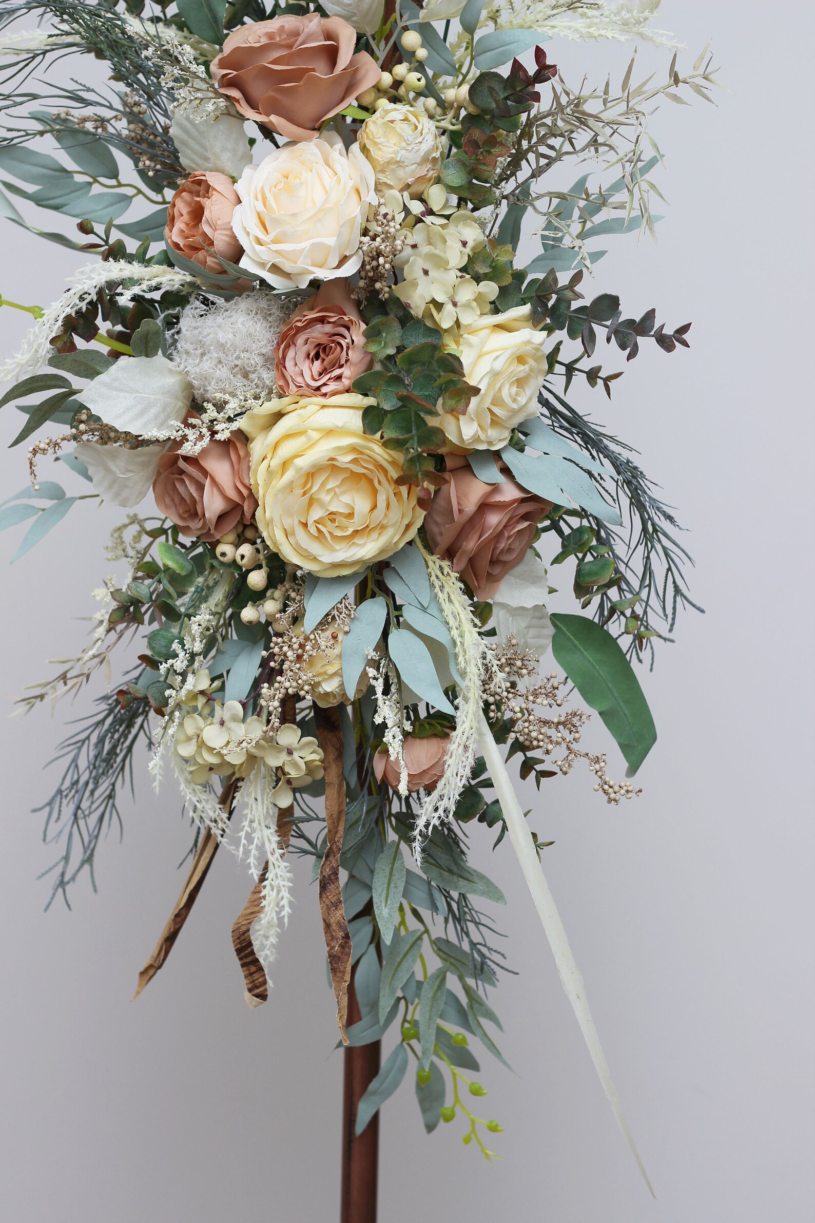 Champagne Ivory Beige Flowers Desert Wedding Fall Wedding Boho Wedding ...