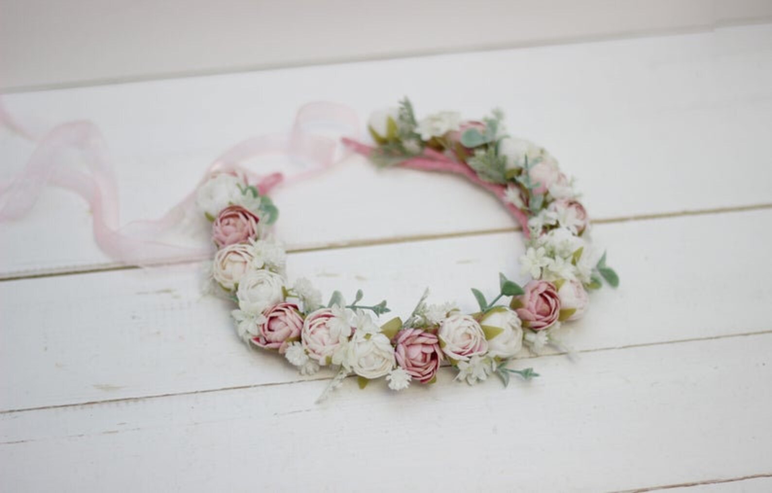 Blush Pink White Flower Belt Flower Girl Belt Flower Girl Sash - Etsy