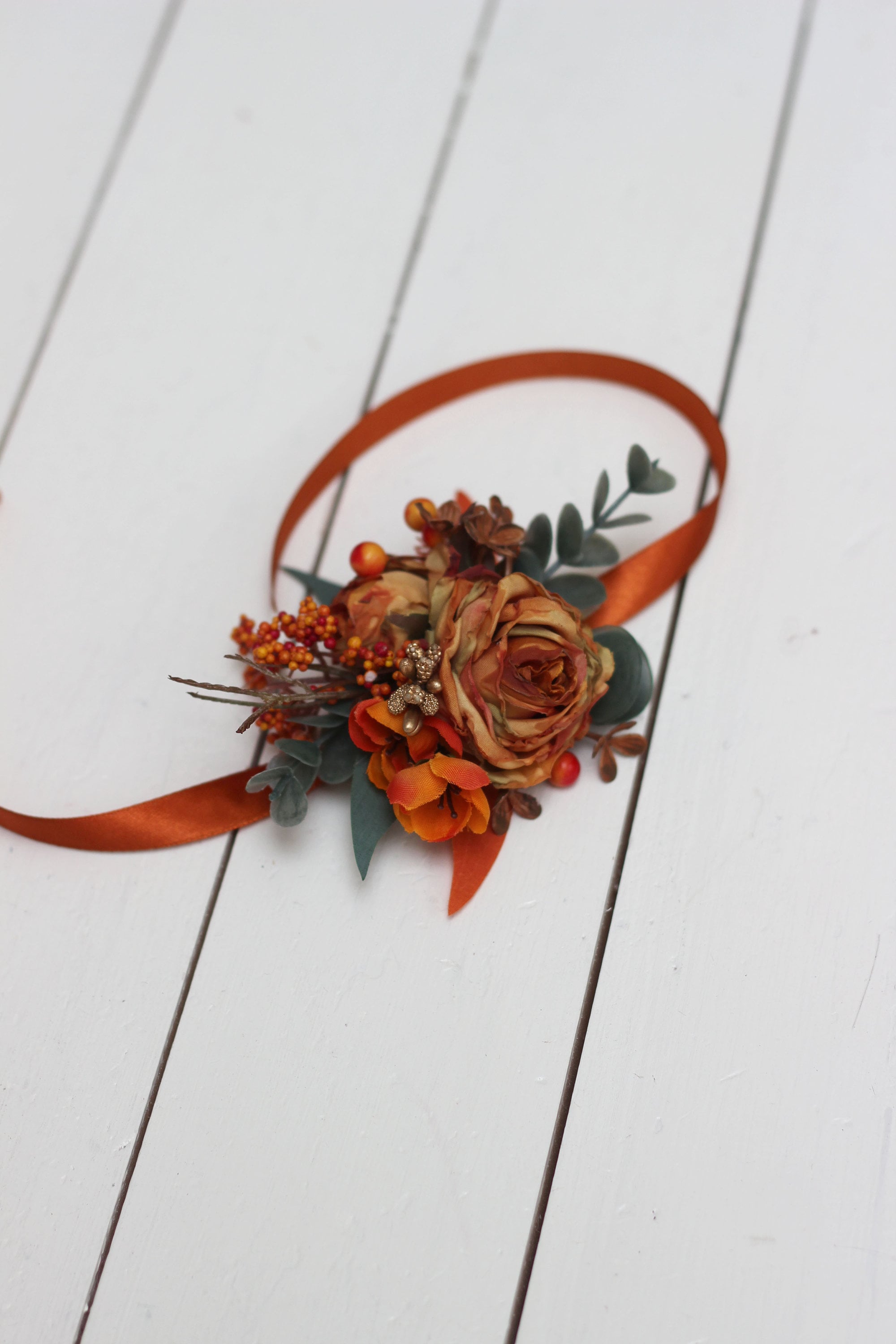 Rust Terracotta Burnt Orange Flowers Fall Wedding Fiance Groom - Etsy