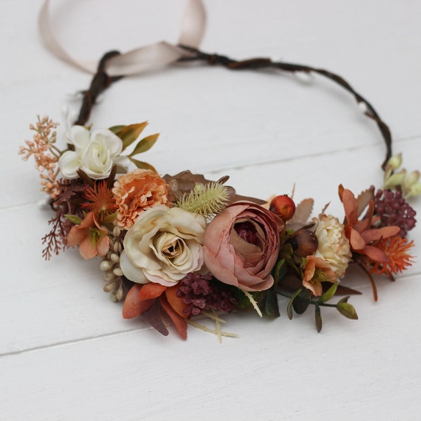 Boho Flower Crown - Etsy