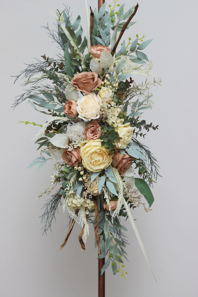 Champagne Ivory Beige Flowers Desert Wedding Fall Wedding Boho Wedding ...