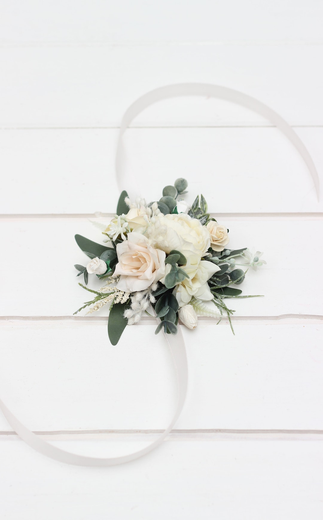 Cream Ivory Flowers Classic Wedding Flower Accessories Boutonniere ...