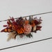 Peach Burgundy Rust Flower Crown Floral Headpiece Flower Girl - Etsy