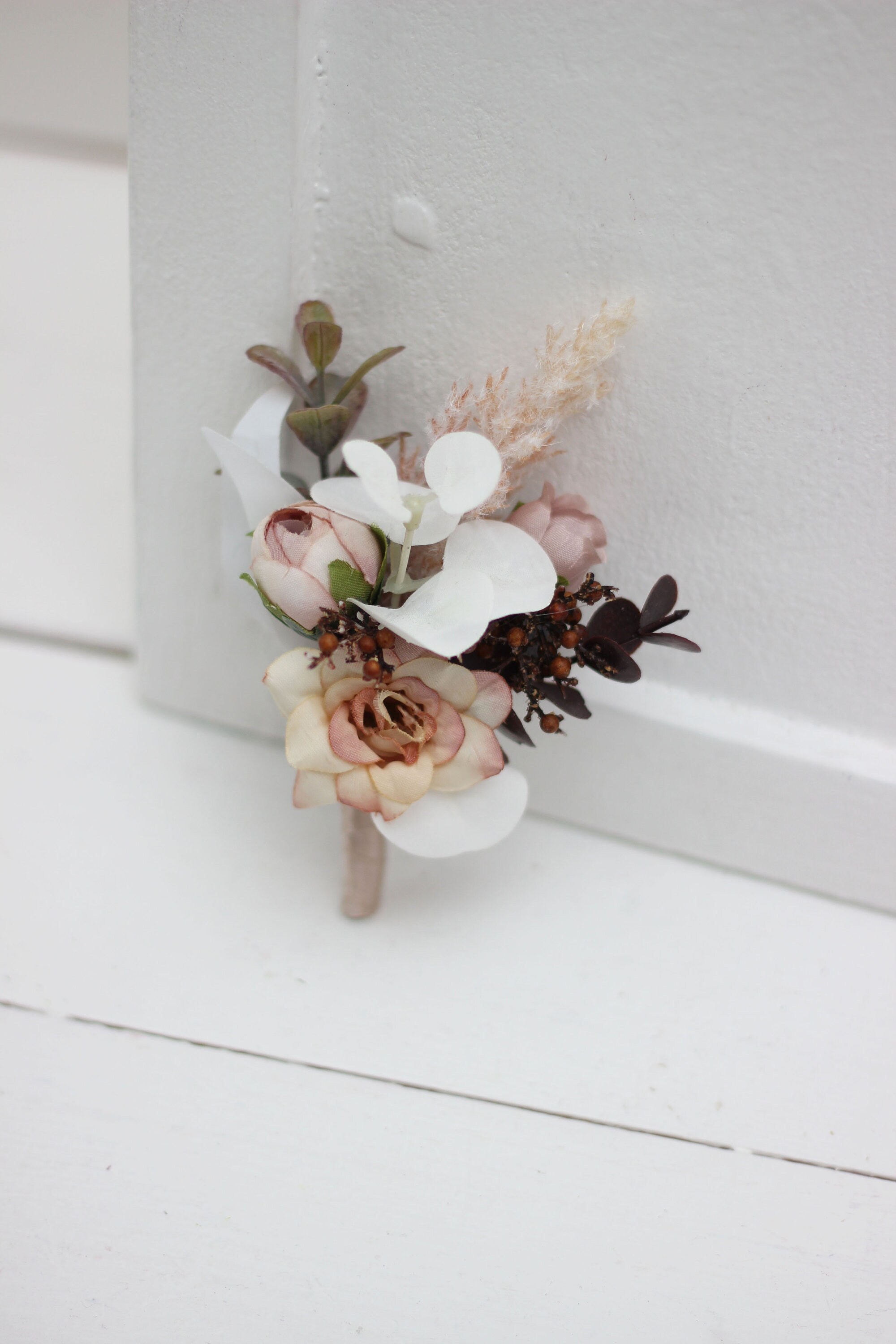 Boho Wedding Beige White Brown Flowers Fiance Orchid - Etsy
