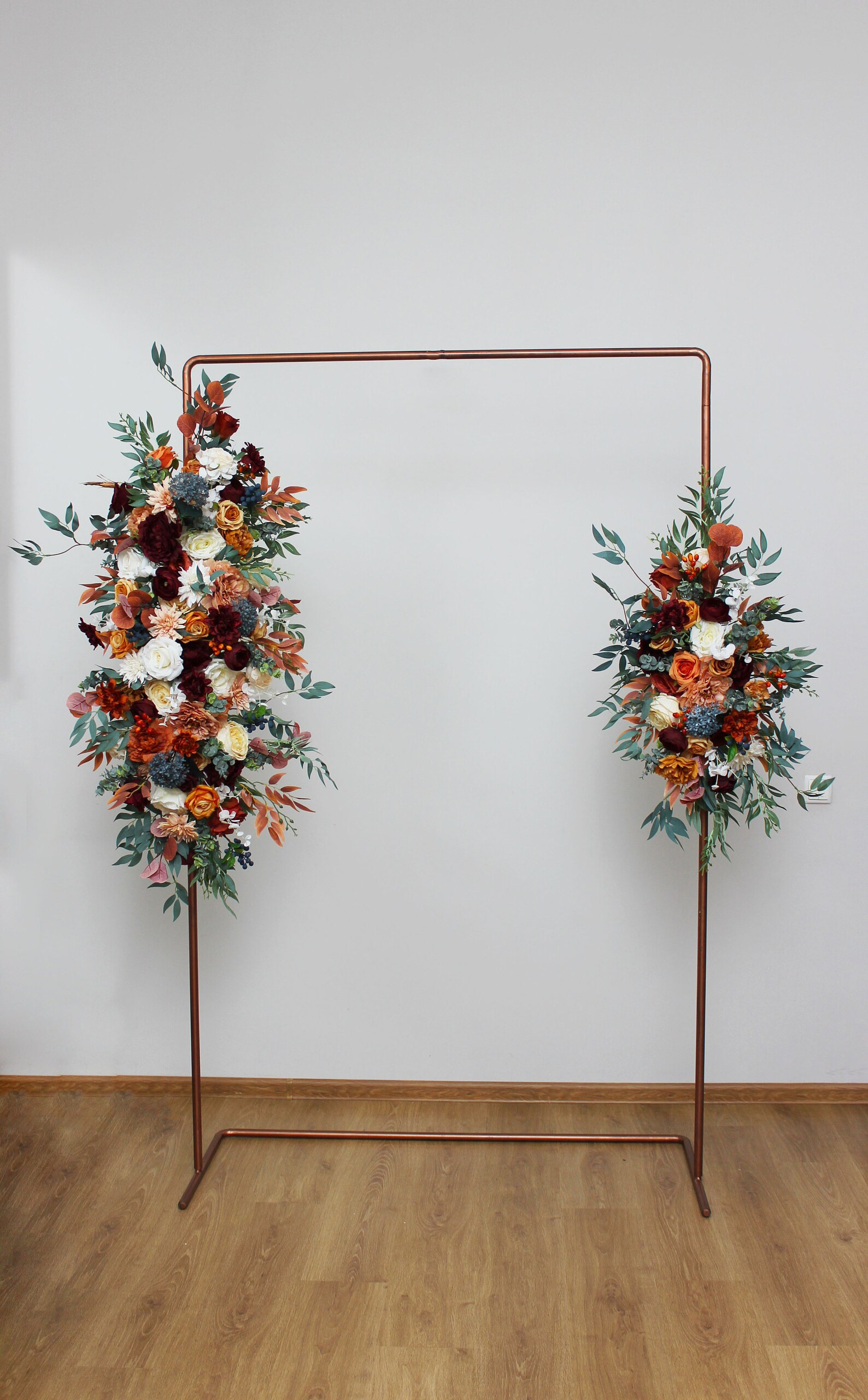 Rust Burgundy Flowers Flower Arch Arrangement Wedding Corner - Etsy UK