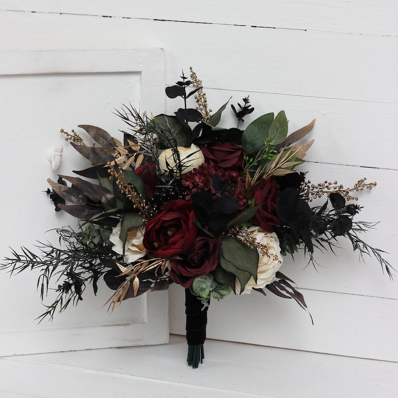 Goth Bridal Bouquet - Etsy