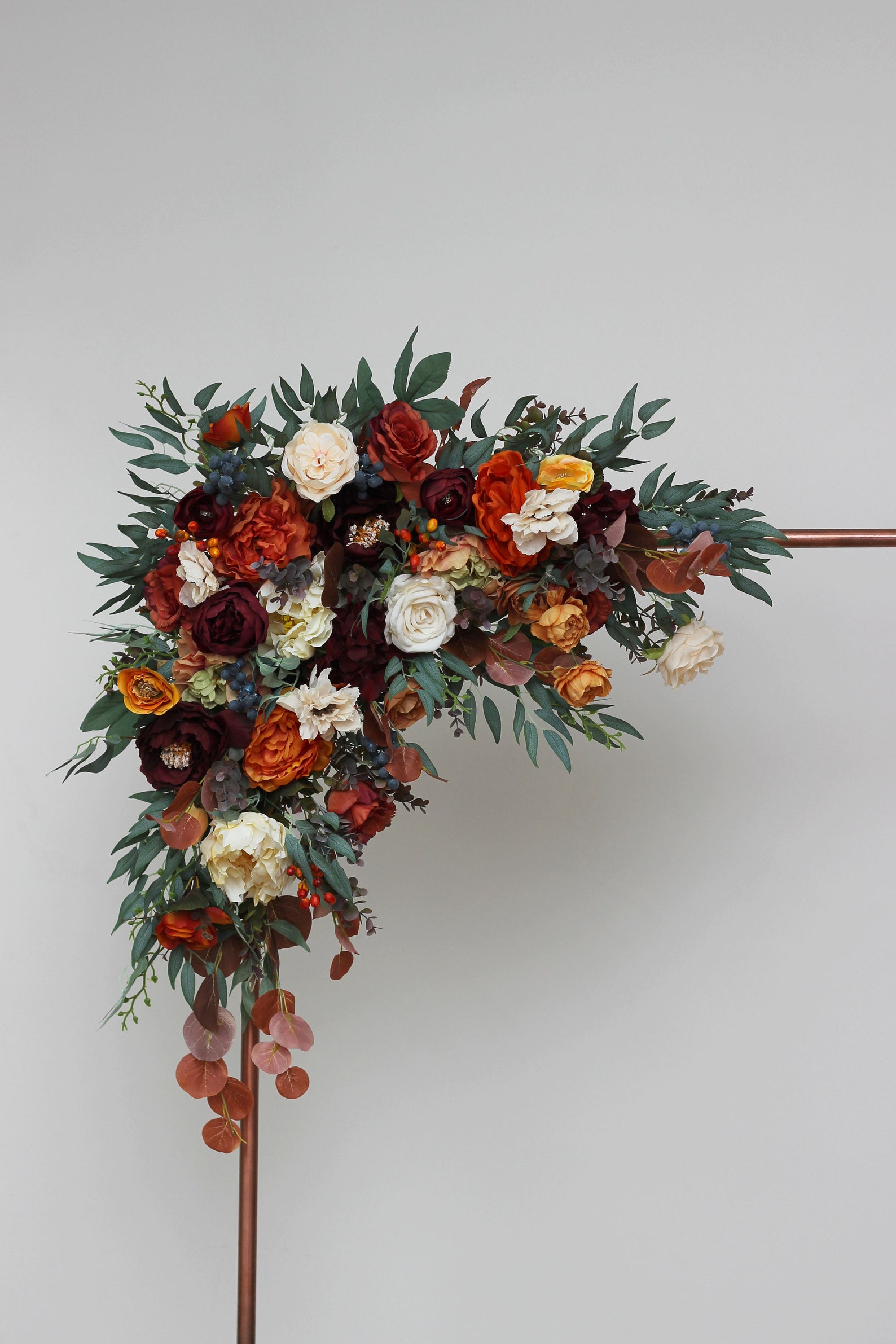 Rust Burgundy Flowers Flower Arch Arrangement Wedding Corner - Etsy UK