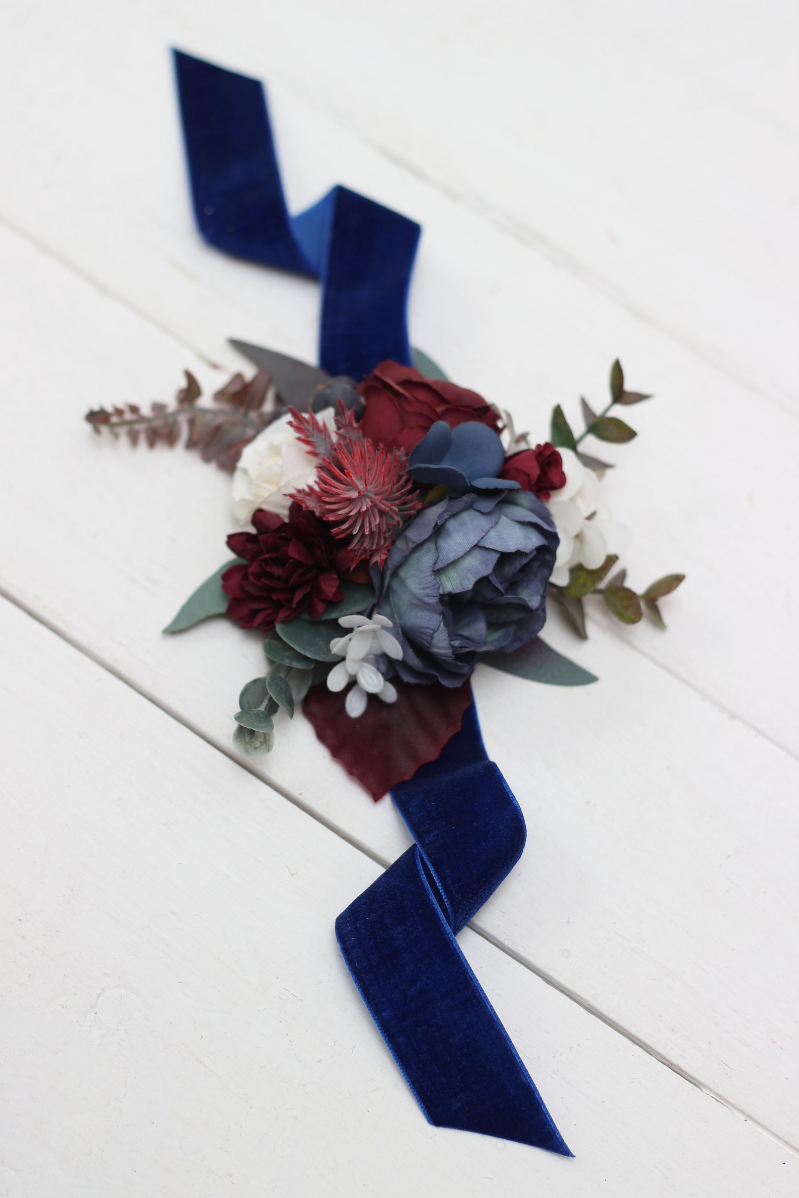 Burgundy Ivory Navy Blue Flower Arch Arrangement Wedding | Etsy