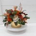 Burnt Orange Ivory Rust Gold Rust Centerpiece Orange Gold Centerpiece ...