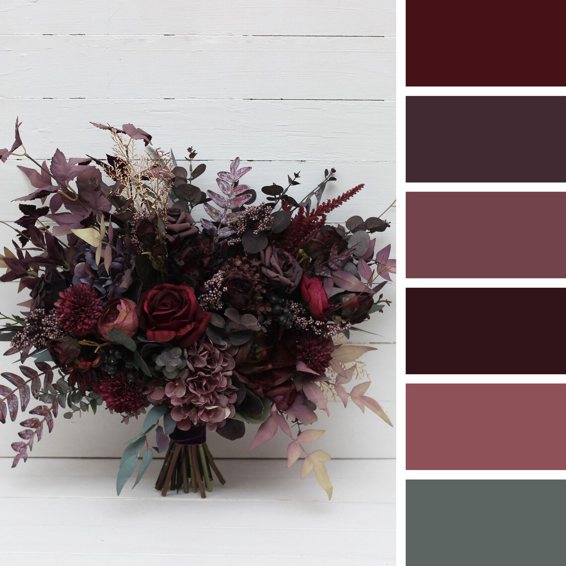 Aisle Flowers in Deep Purple Burgundy Color Scheme Chair Flowers Sign ...