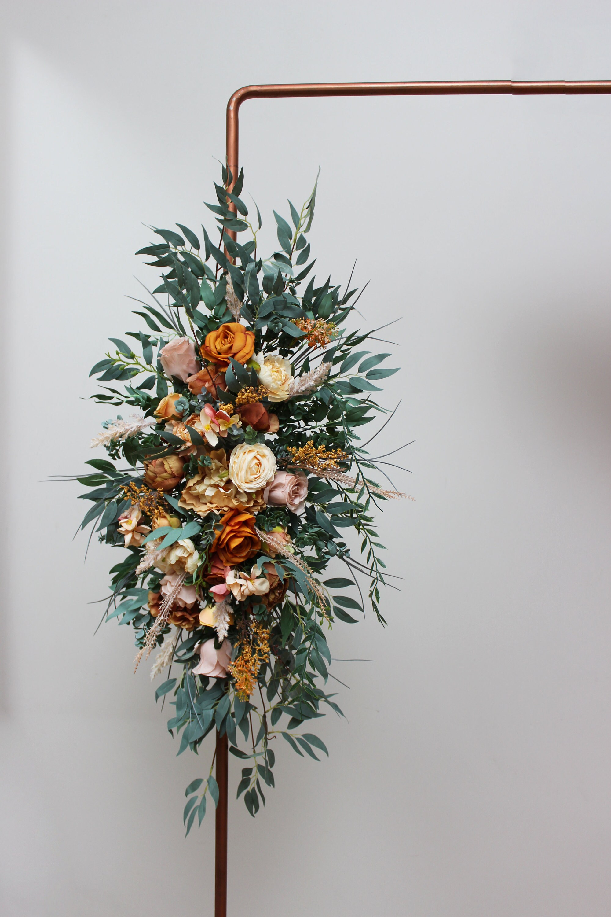 Rust Boho Wedding Flower Arch Arrangement Wedding Flowers - Etsy
