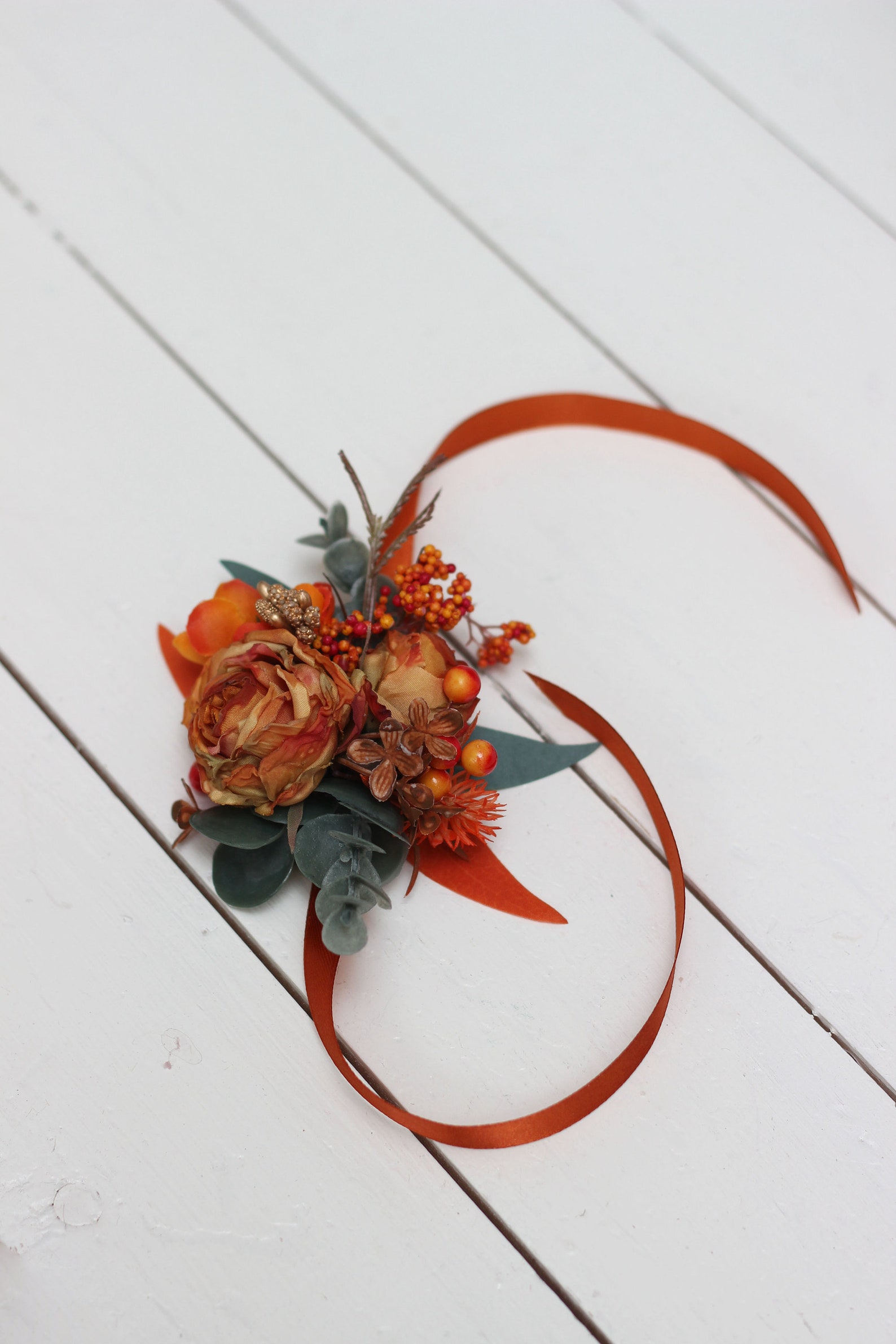 Rust Terracotta Burnt Orange Flowers Fall Wedding Fiance Groom - Etsy