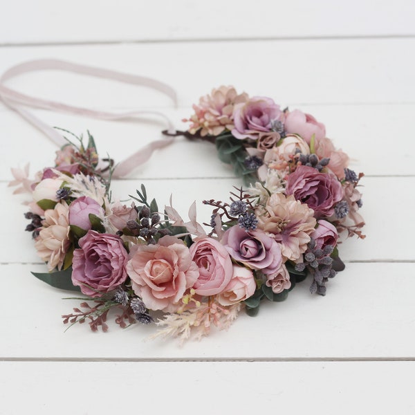 Silk Flower Crown - Etsy