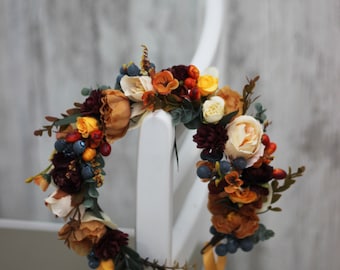 Fall Floral Crown | Etsy