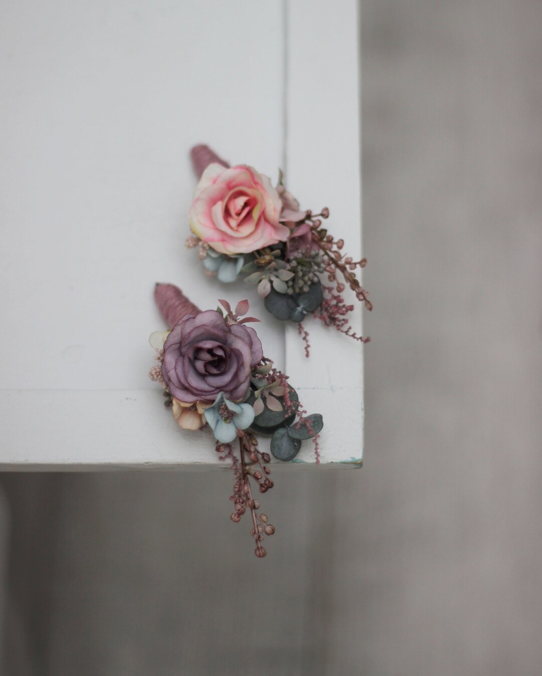 One Boutonniere Groom Wedding Accessories Groomsmen Buttonhole Wedding ...