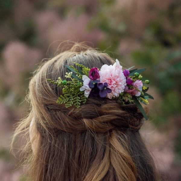 Purple Headpiece - Etsy