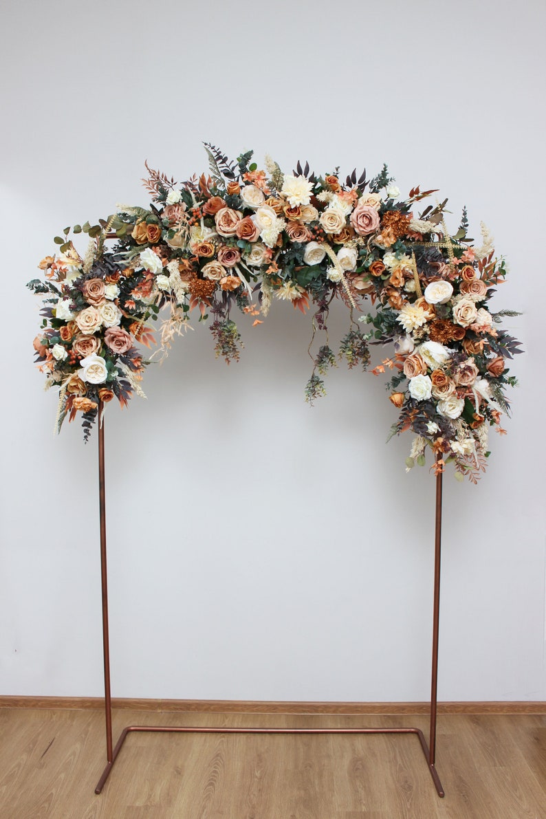 Terracotta Cream Arch Arrangement Arch Flowers Fall Wedding - Etsy