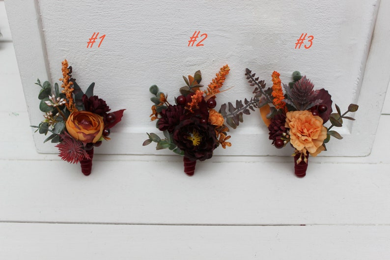 Rust Burgundy Cinnamon Orange Flowers Boho Arch Flowers Floral - Etsy