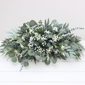 Baby's Breath Greenery Arch Arrangement Flower Arch Top Arrangement ...