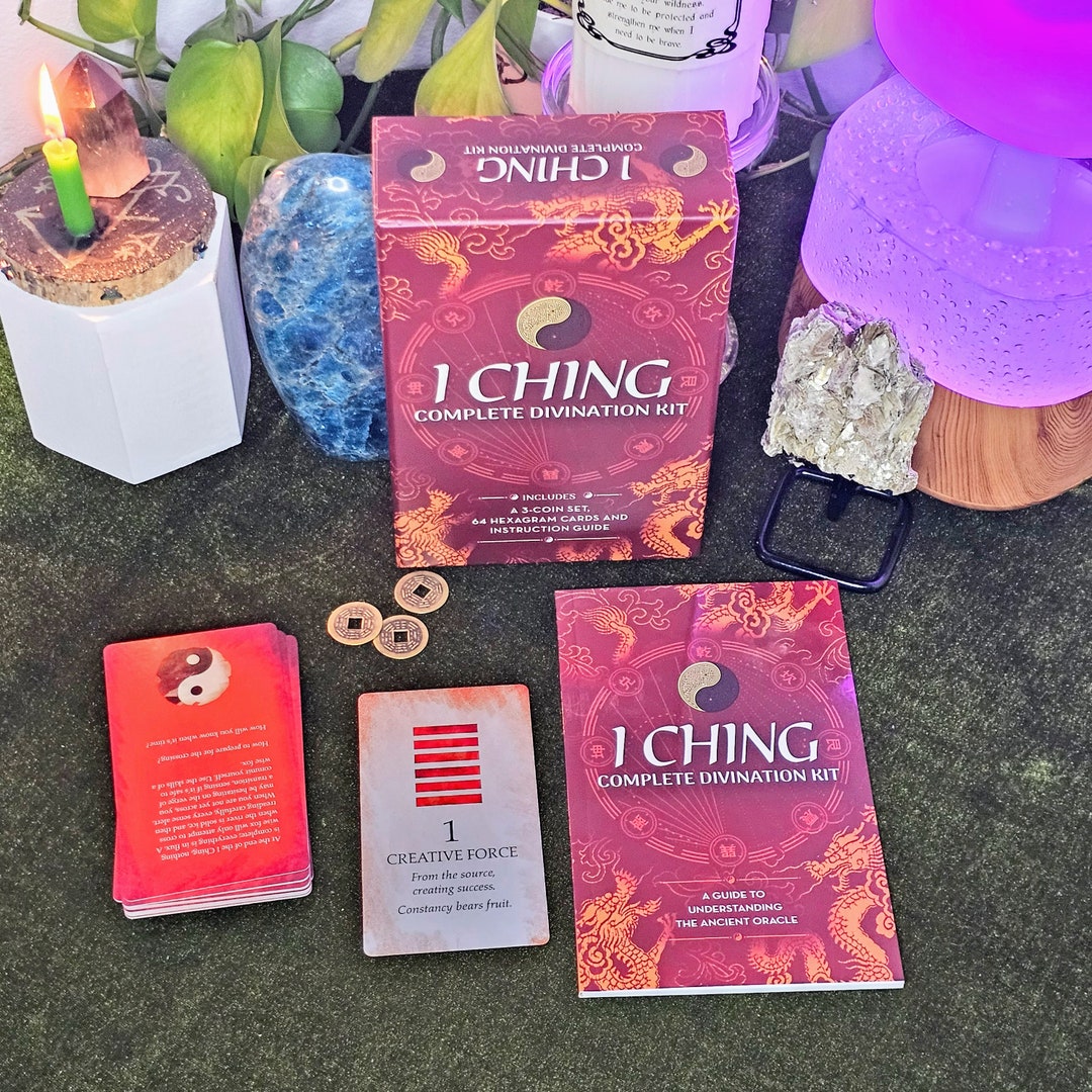 I Ching Chinese Coins and Oracle Cards Deck and Coins for Manifestation ...