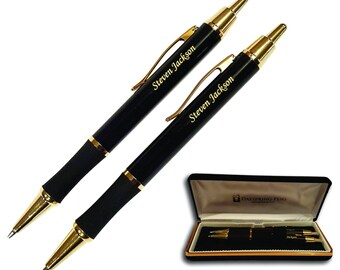 Engraved gold pen | Etsy