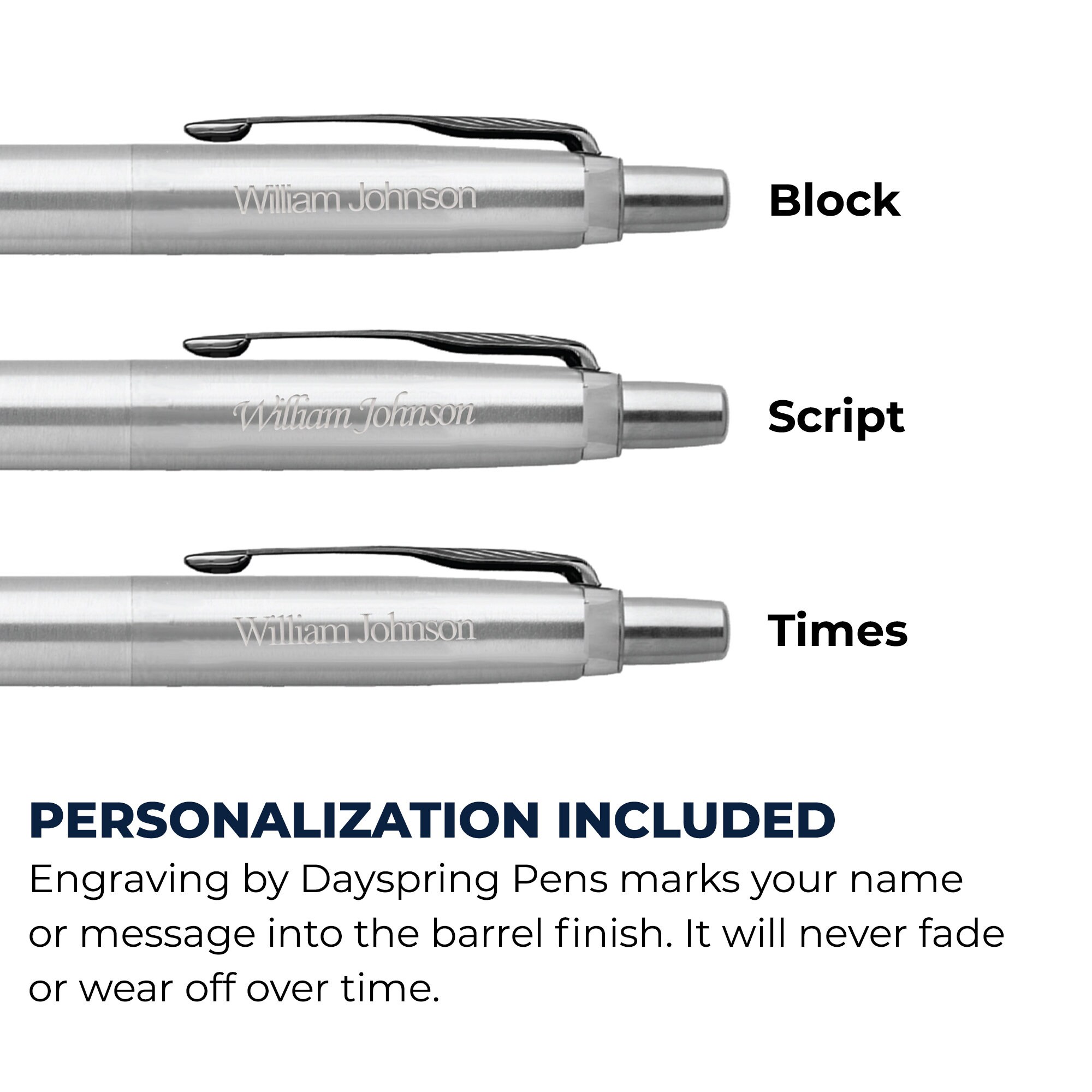 Dayspring Pens Custom Engraved Parker Jotter Gel Pen | Etsy