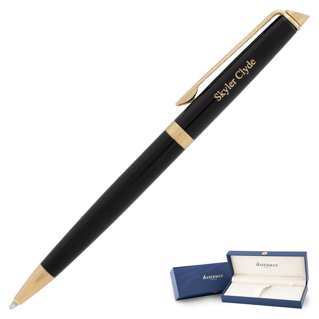 Dayspring Pens - Engraved/personalized Waterman Hemisphere Pen Black ...