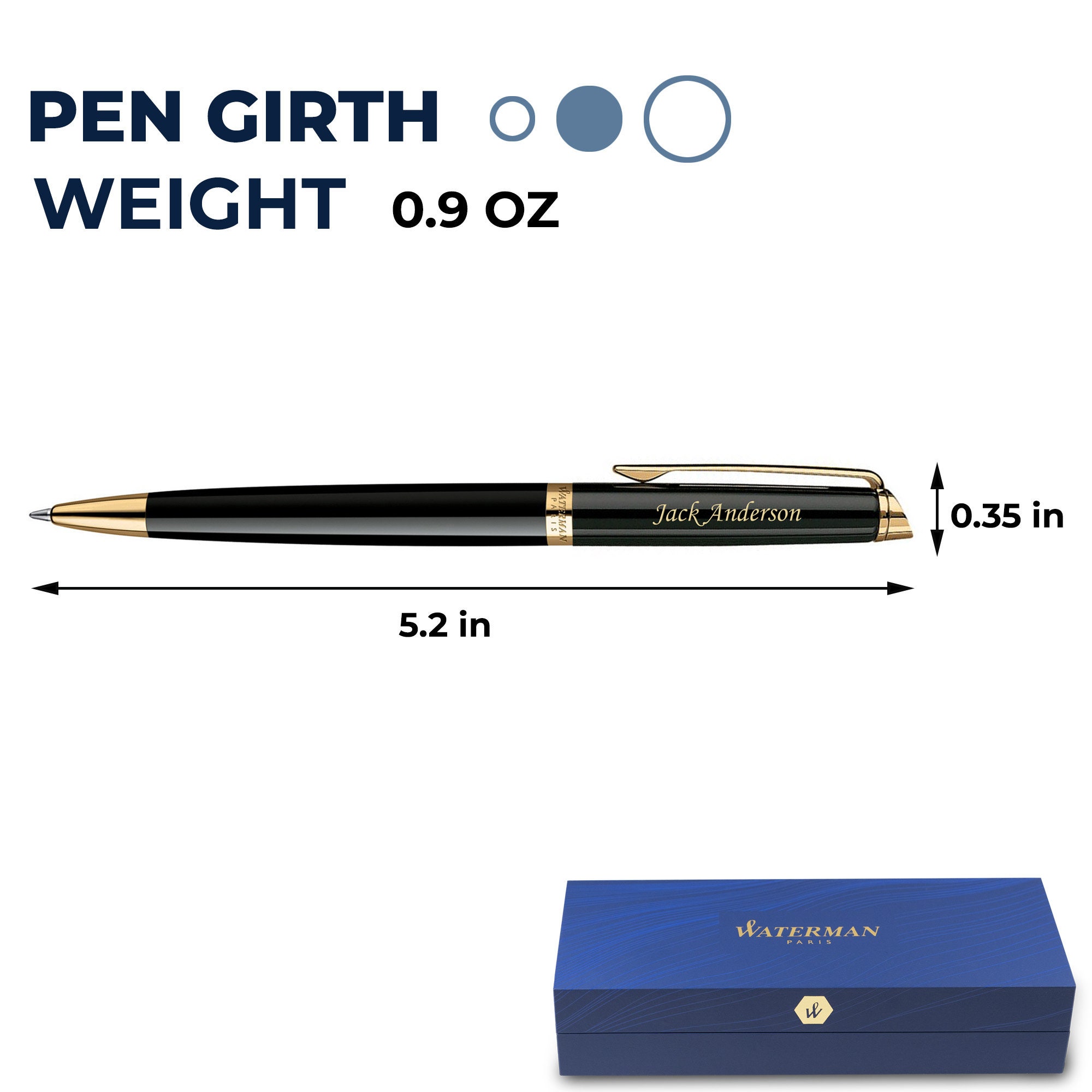 Dayspring Pens Engraved/personalized Waterman Hemisphere Pen - Etsy