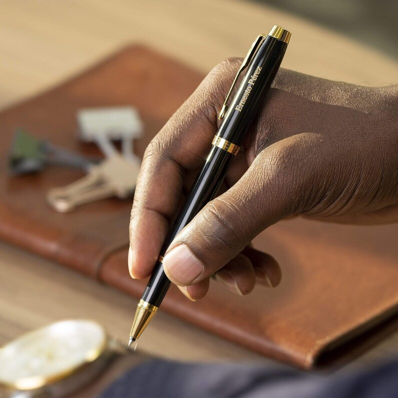 Dayspring Pens Personalized Parker IM Rollerball Pen Black | Etsy