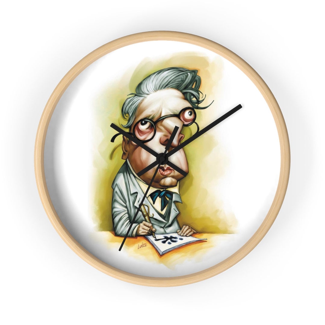 WB Yeats Wall Clock Funny Literary Clock for Literature - Etsy