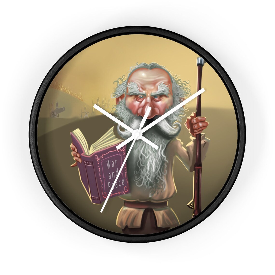 Leo Tolstoy Wall Clock Funny Literary Clock for Literature - Etsy UK