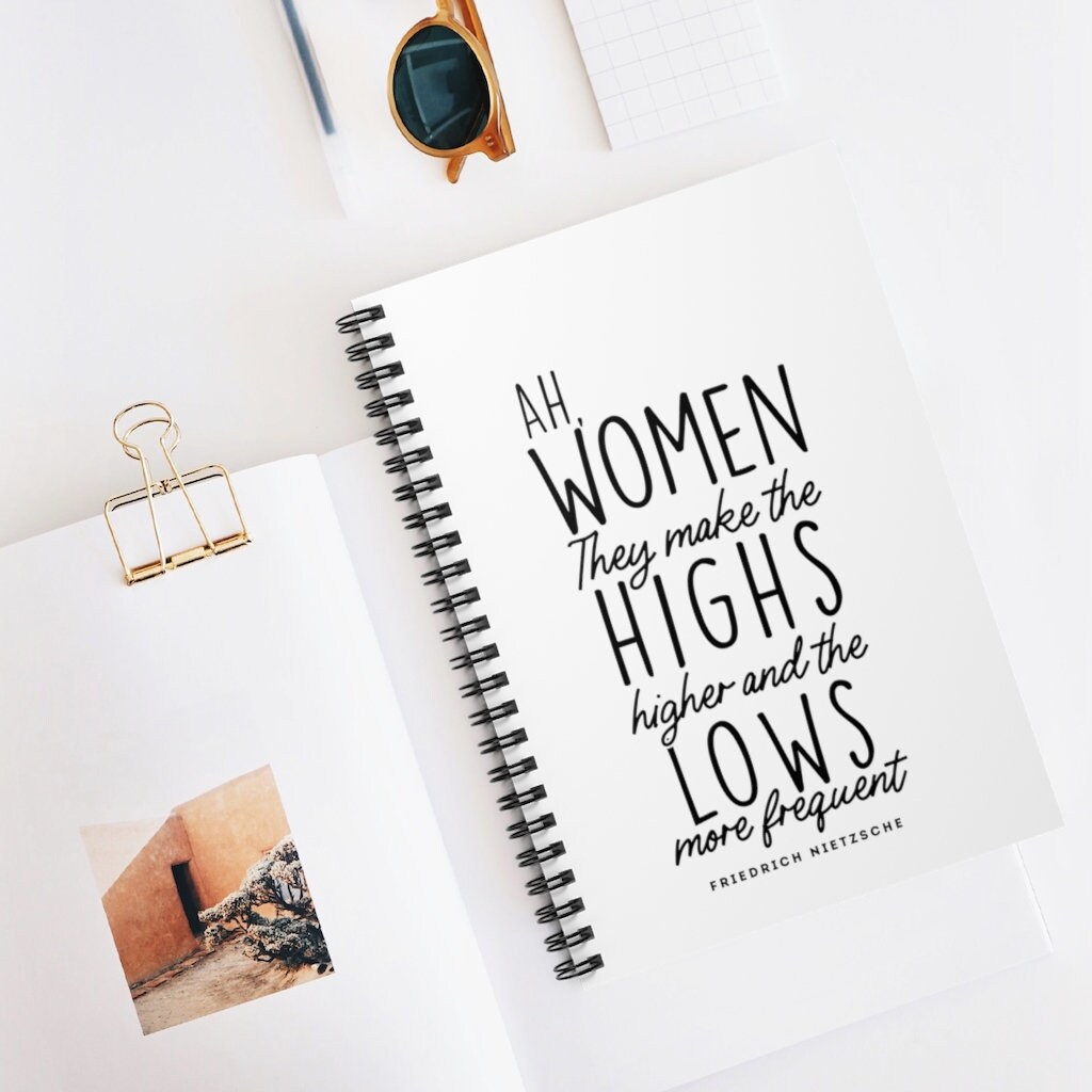 Friedrich Nietzsche Quote Spiral Notebook Ruled Line - Etsy