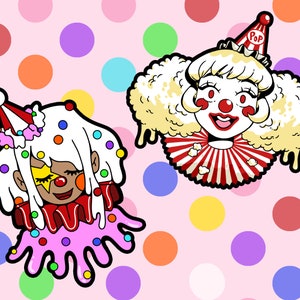 Amusement Park Snacks Clown Enamel Pin Set - Etsy